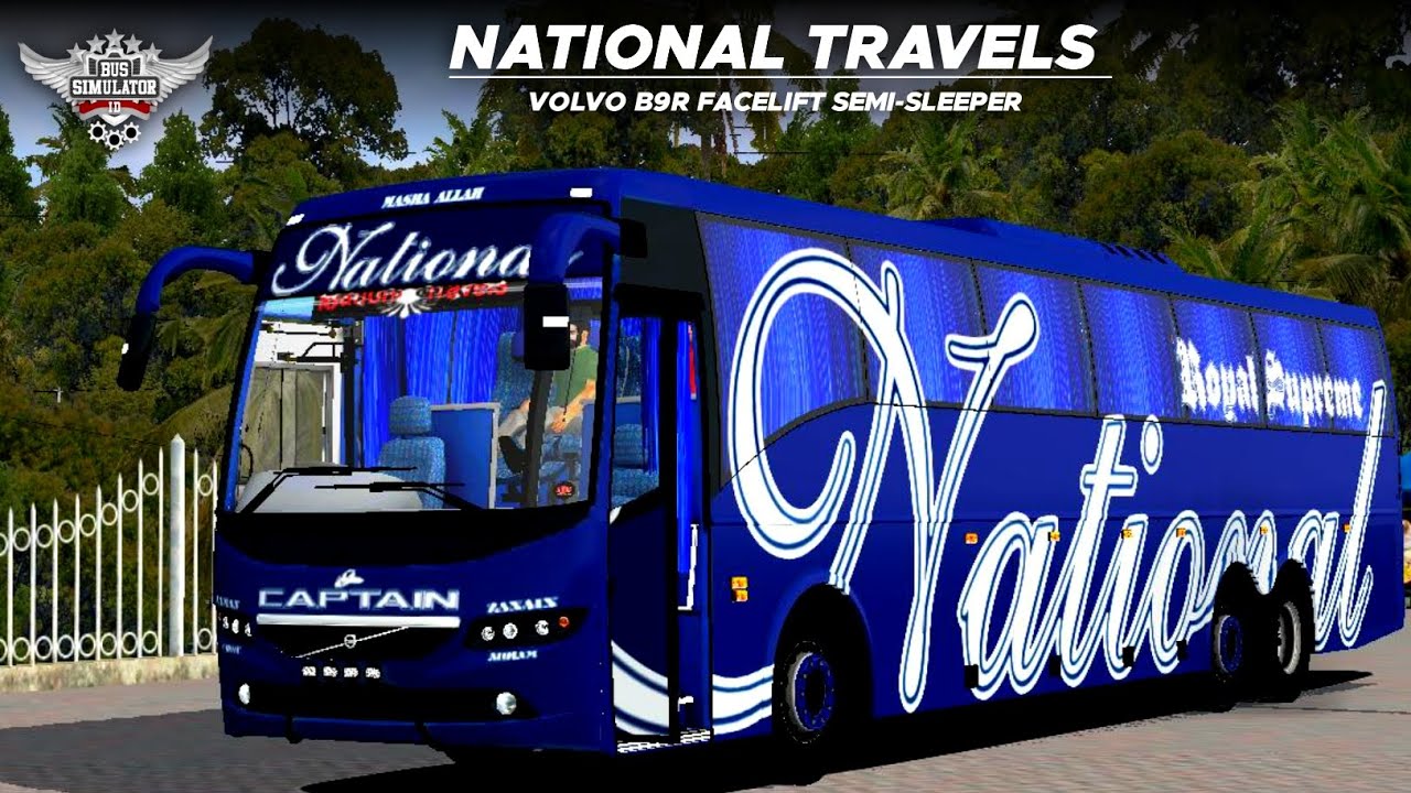 NATIONAL TRAVELS (Captain) LIVERY FOR VOLVO B9R SEMI-SLEEPER BUS MOD ...