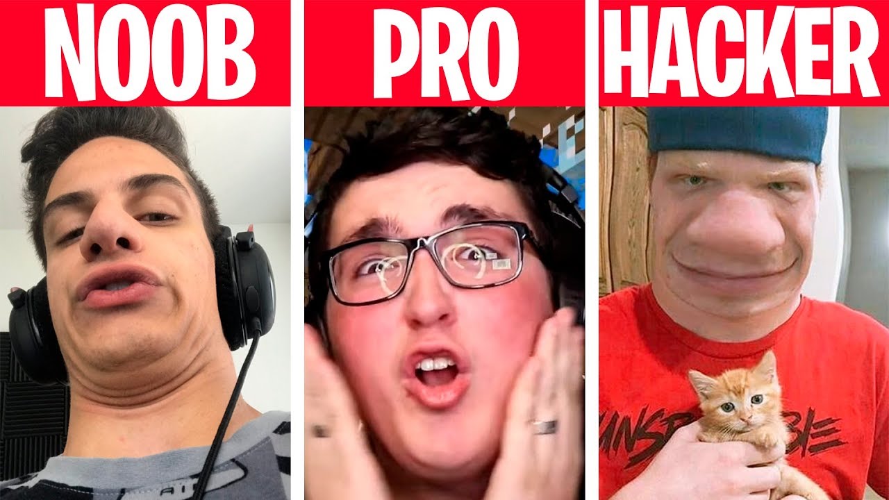 NOOB VS PRO VS HACKER: DON'T LAUGH! (With UNSPEAKABLE & 09SHARKBOY ...