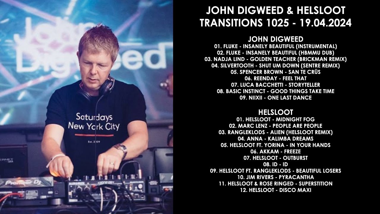 JOHN DIGWEED (UK) & HELSLOOT (Netherlands) @ Transitions 1025 19.04. ...