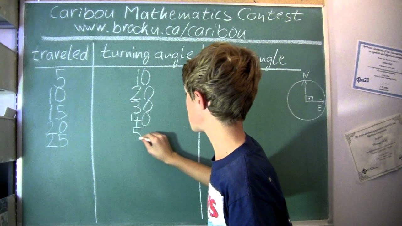 Caribou Contest Oct 2011, grade 7/8, q. 22 - YouTube