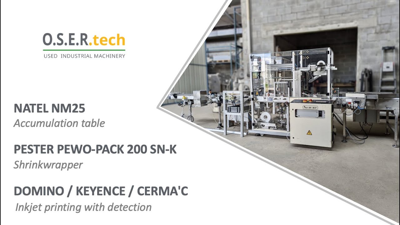 Packaging line with Pester - Pewo-pack 200 SNK - YouTube