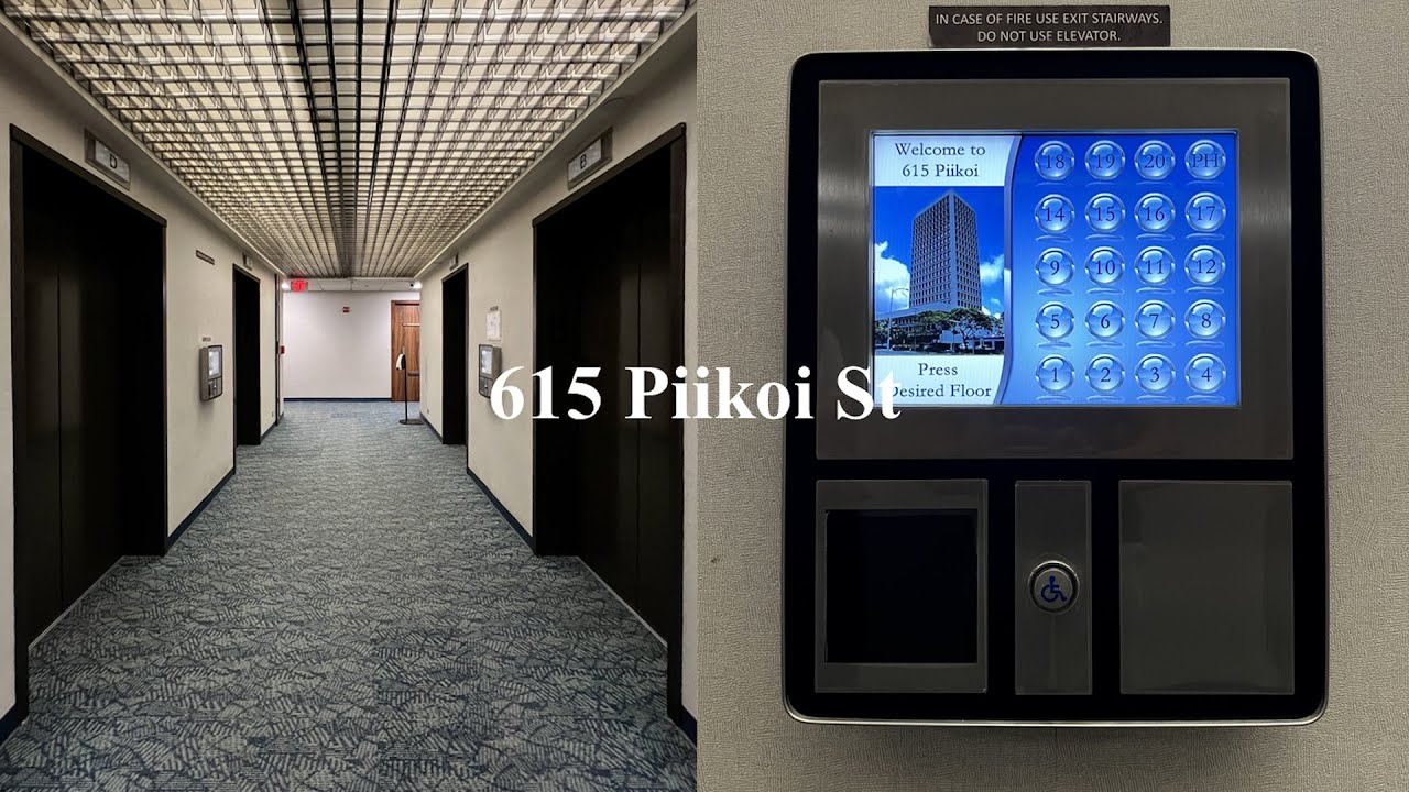 Interesting Hybrid ThyssenKrupp DSC Traction Elevators - 615 Piikoi St ...