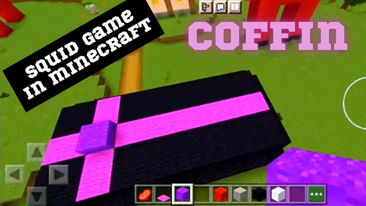 MINECRAFT: How To Build A Coffin (Squid Game) | Easy Build Tutorial ...