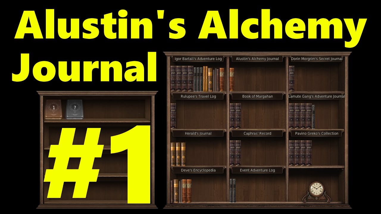 Alustin's Alchemy Journal - Book 1 :Black Desert Online - YouTube