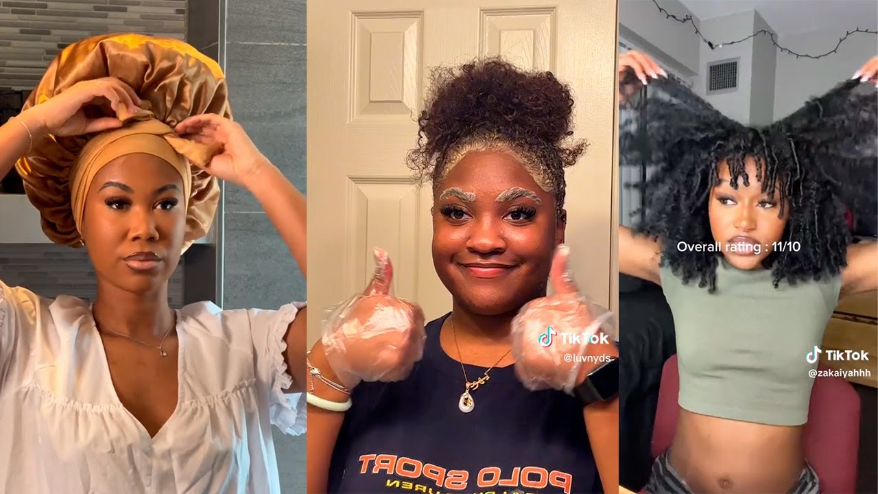 Easy 4C Hairstyles For School 😍 Black Hair TikTok Compilation # ...