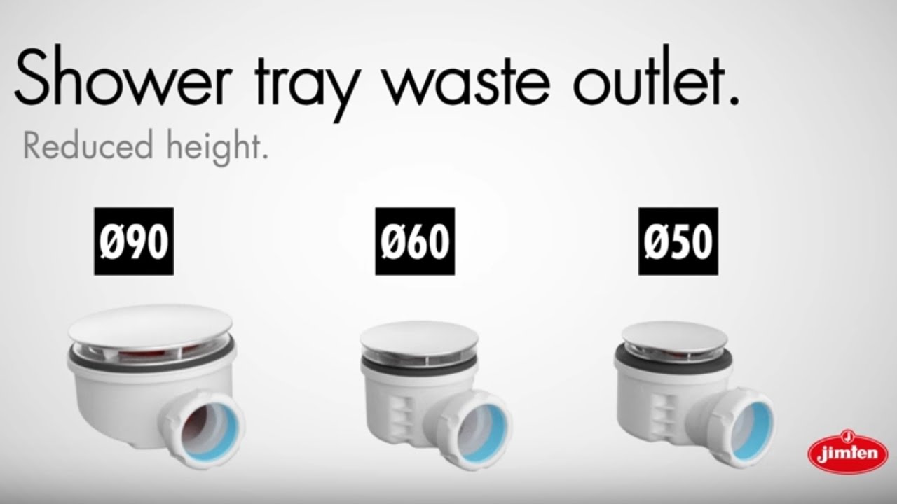 Discover Jimten's Extra-Flat Shower Tray Waste Outlet Range! 🚿🔧 - YouTube