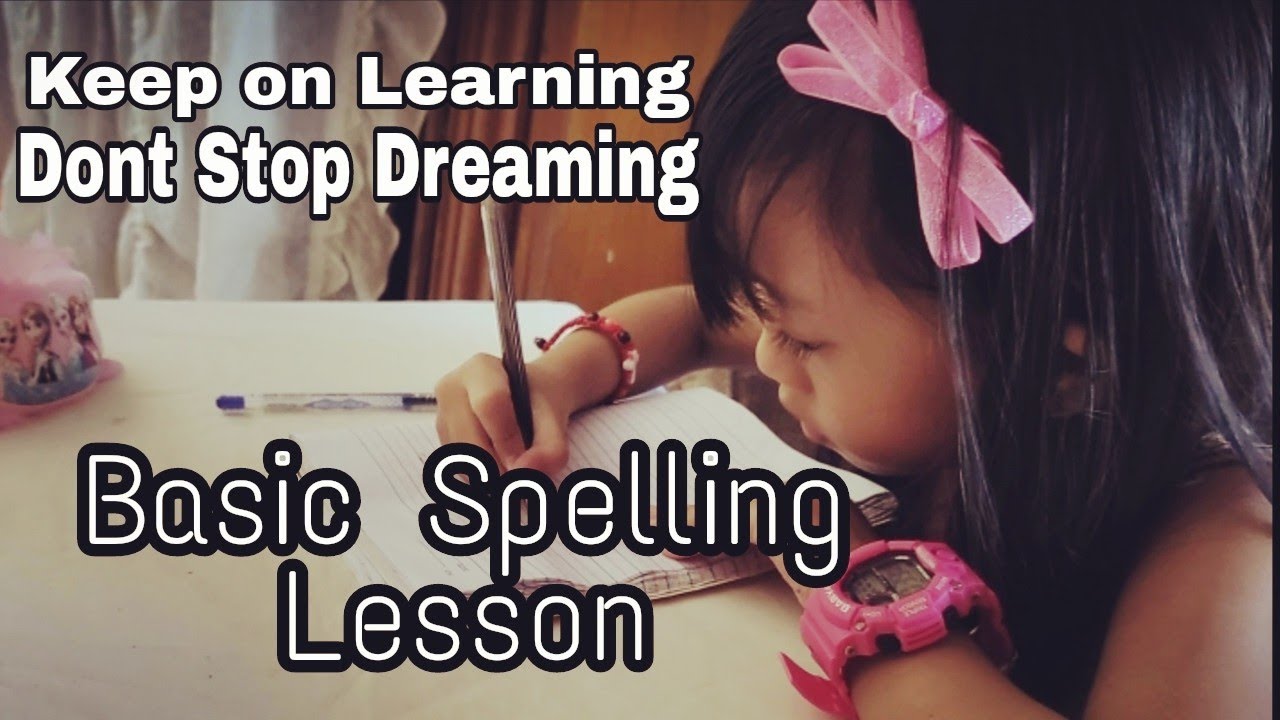Basic Spelling Lesson (tagalog)/Cooking and Arts etc - YouTube