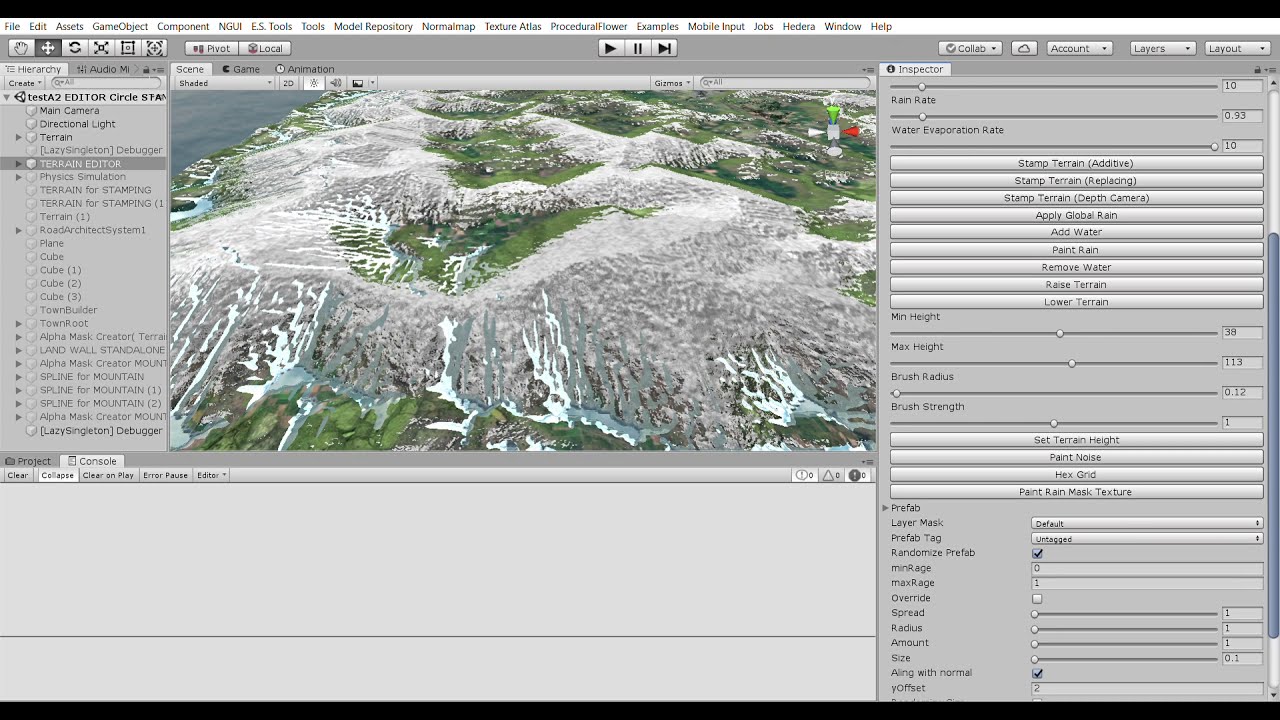 Terrain system WIP - YouTube