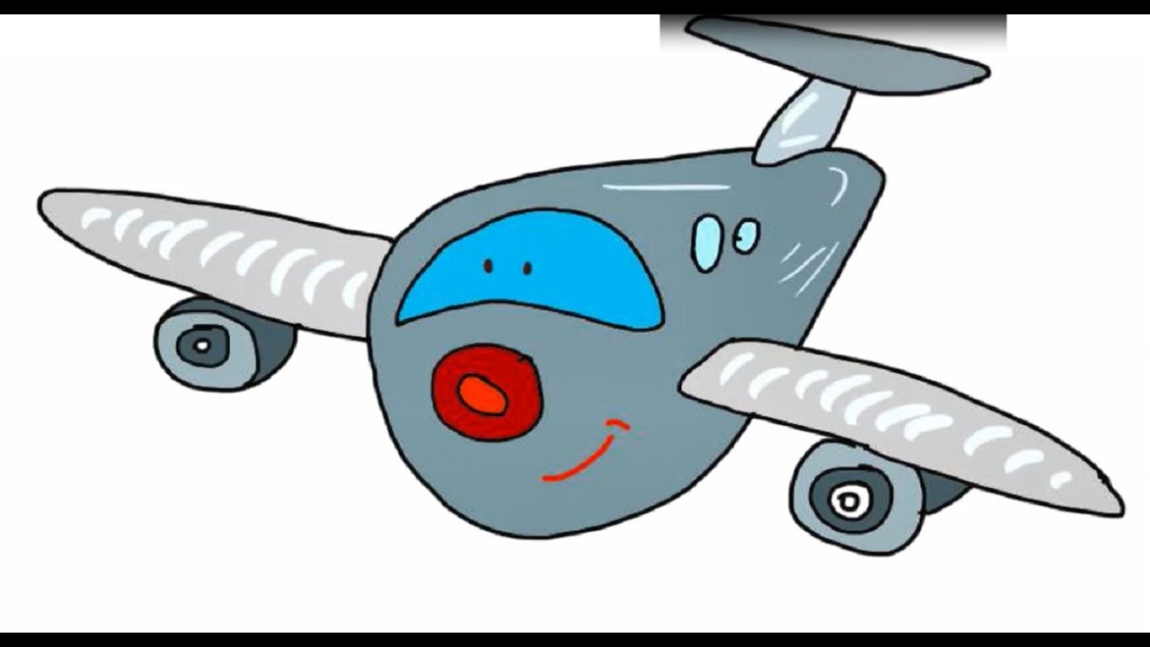 Cómo dibujar un avión paso a paso. Cómo dibujar un avion facil. Dibujo ...