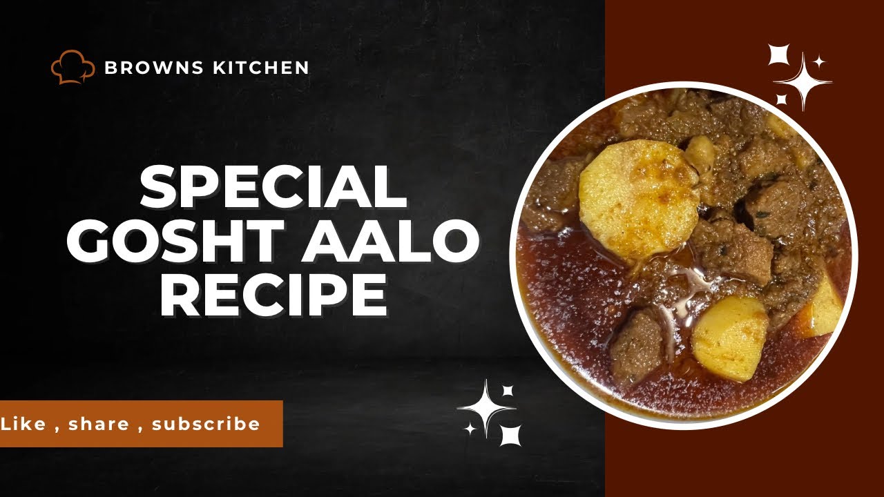 fast easy Degi aaloo gosht salaan recipe by BROWNS KITCHEN - YouTube