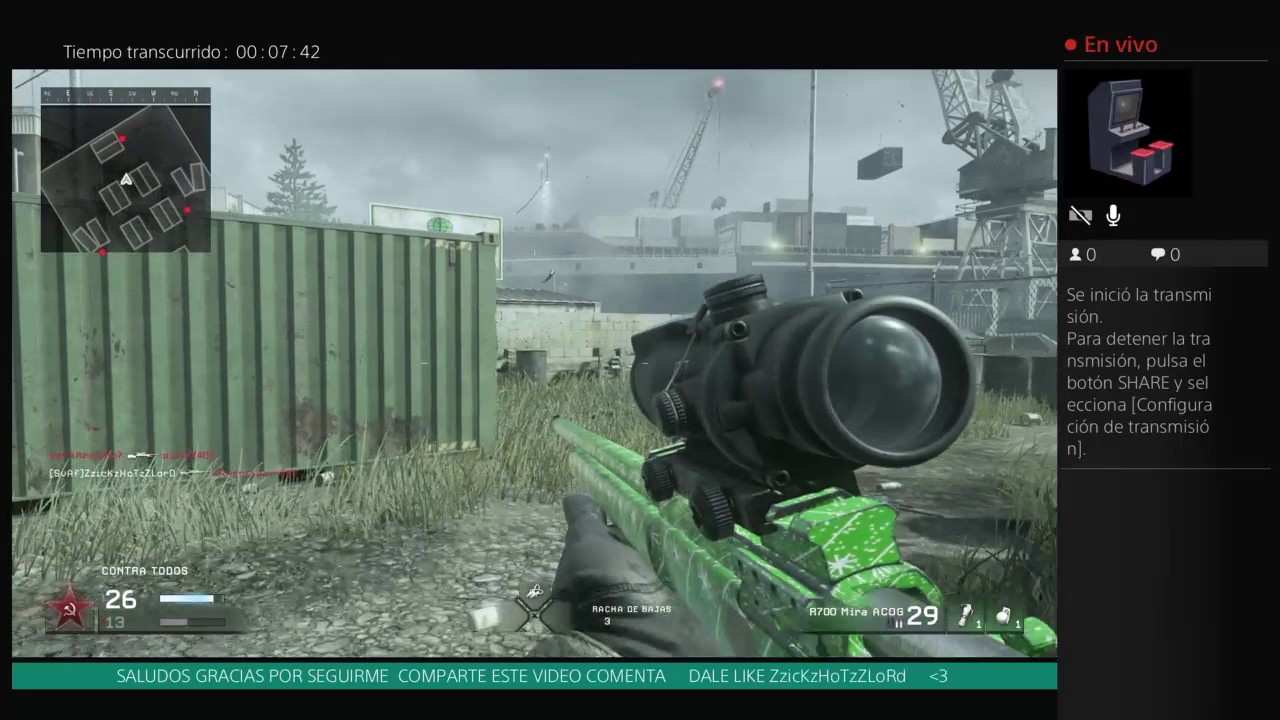 the best Quick scope ever on Modern warfare remastered on live ...