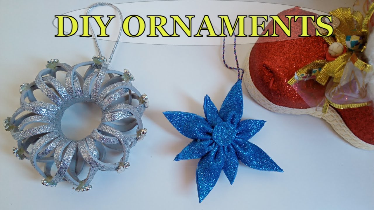 2 DIY Easy Christmas Decorations DIY Christmas Ornaments Glitter Foam 2-diy-easy-christmas-decorations-diy-christmas-ornaments-glitter-foam