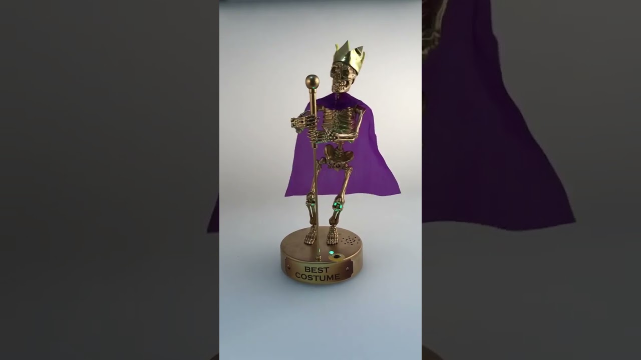 UNRELEASED PROTOTYPE Magic Power Animated “Best Costume Skeleton Trophy ...