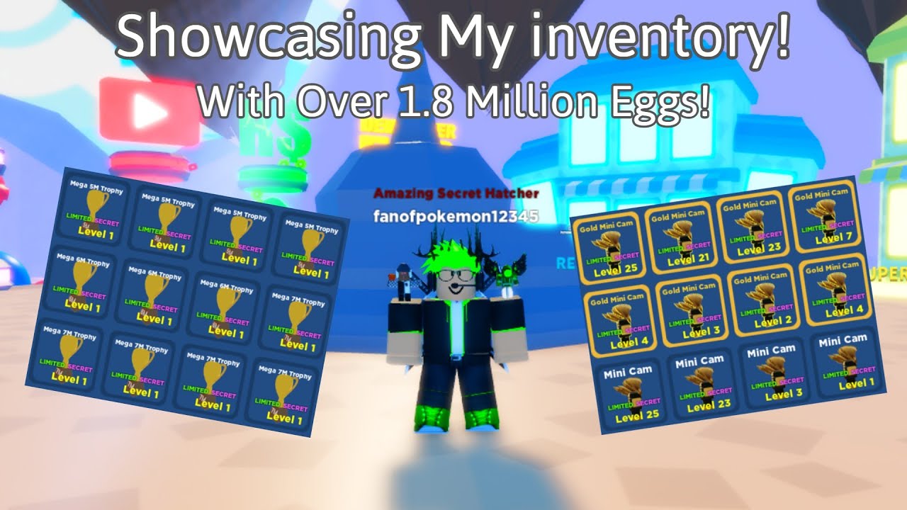 Candy Clicking Simulator | Showcasing Inventory With 1.8 Million Eggs ...