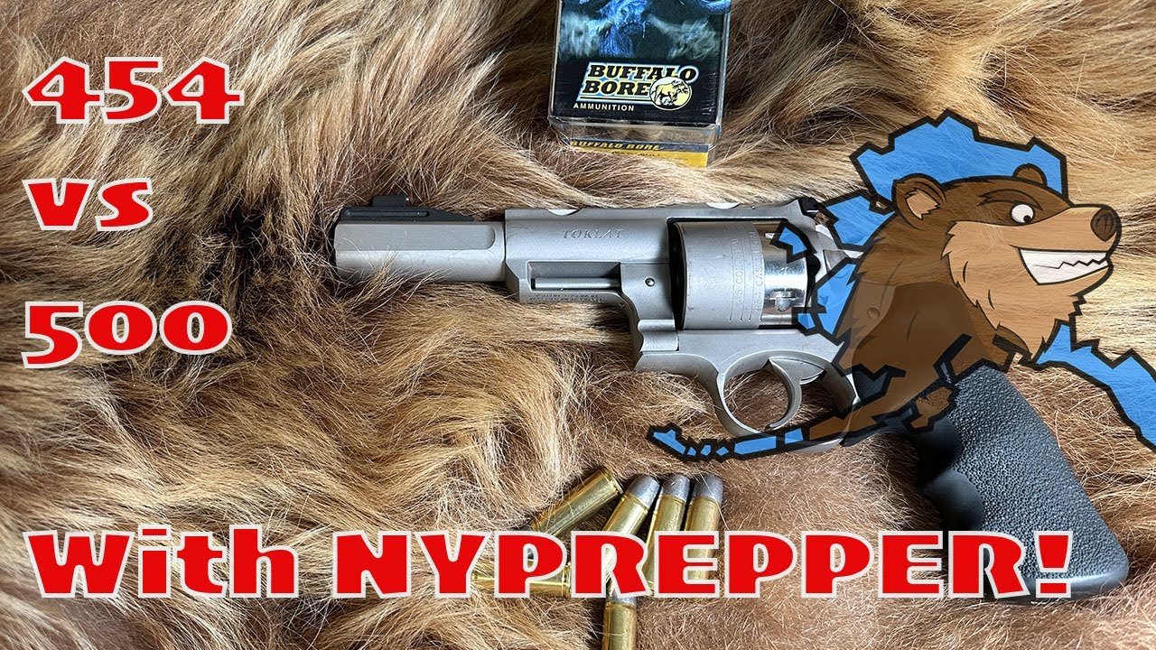 454 Casull vs 500 S&W Part 2: Buffalo Bore Hardcast Penetration - YouTube