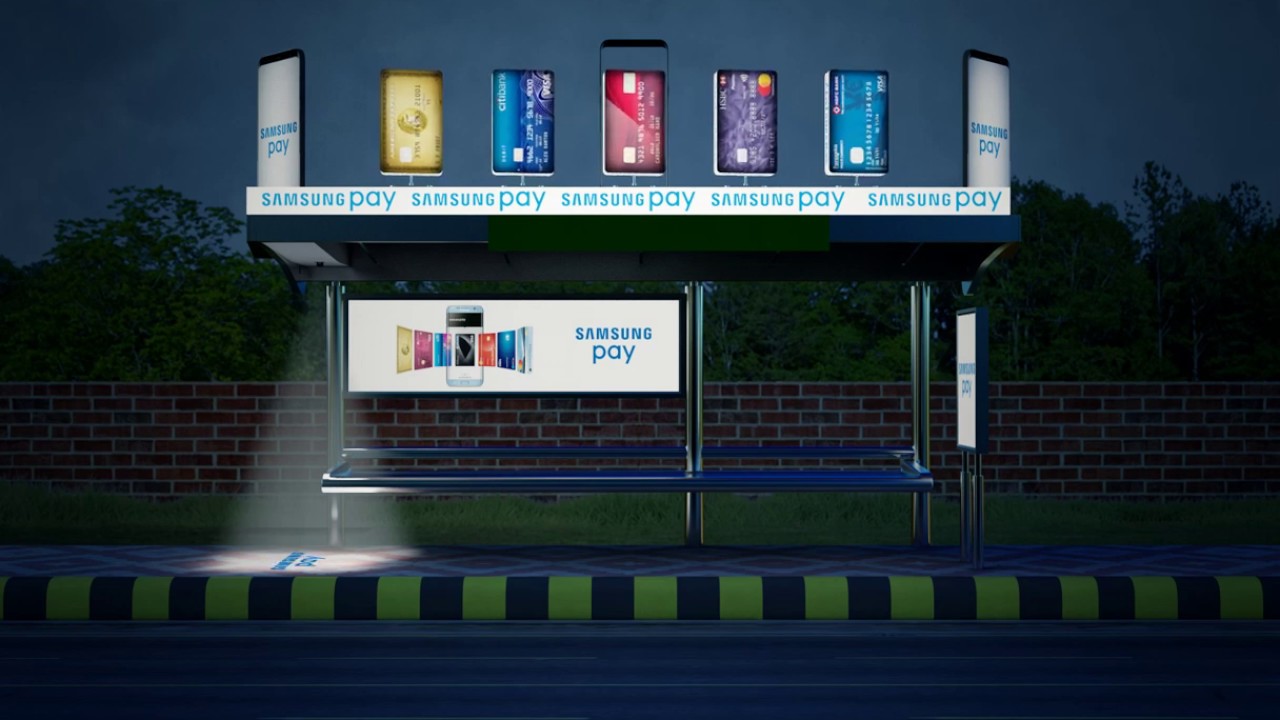 Samsung Pay Bus Stop Advertisment Banner - YouTube