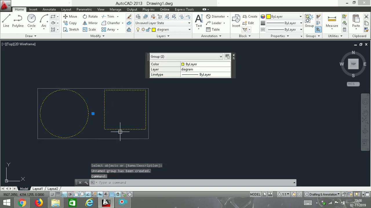 AUTOCAD : Groups in autocad - YouTube