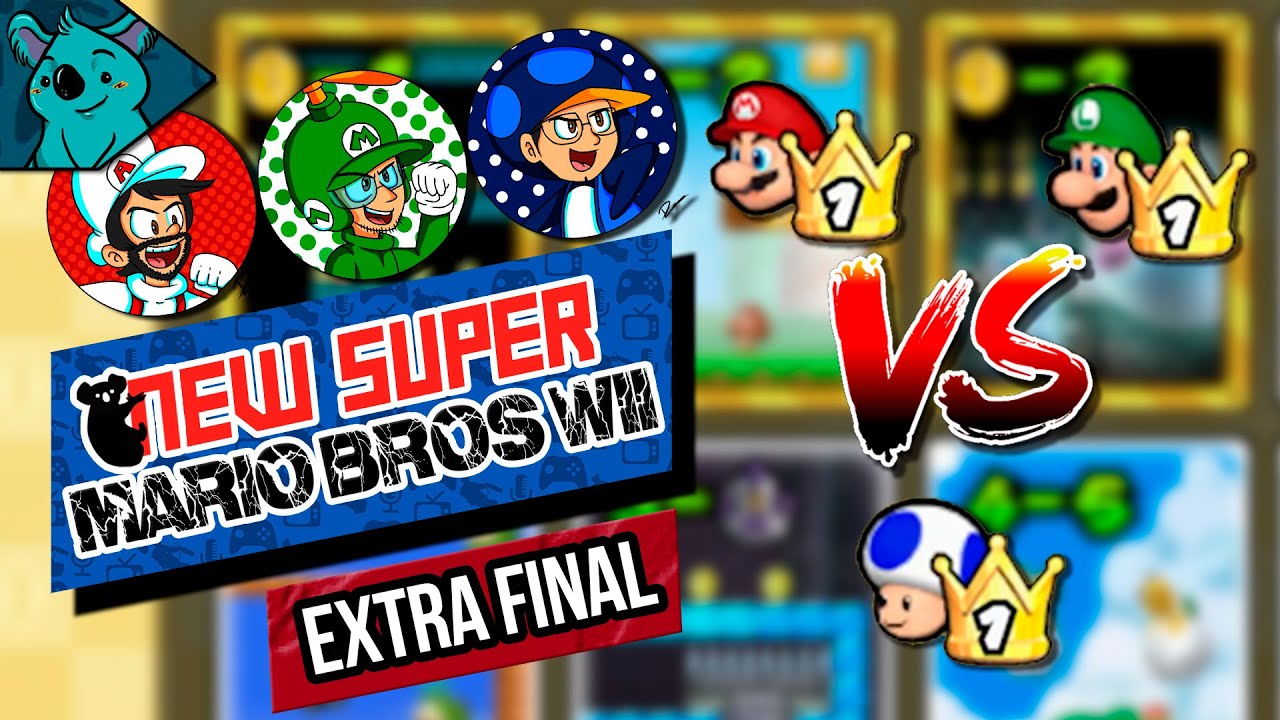 MARIO VS. LUIGI VS. TOAD ¡CAZAMONEDAS! 🪙 | New Super Mario Bros Wii Co ...