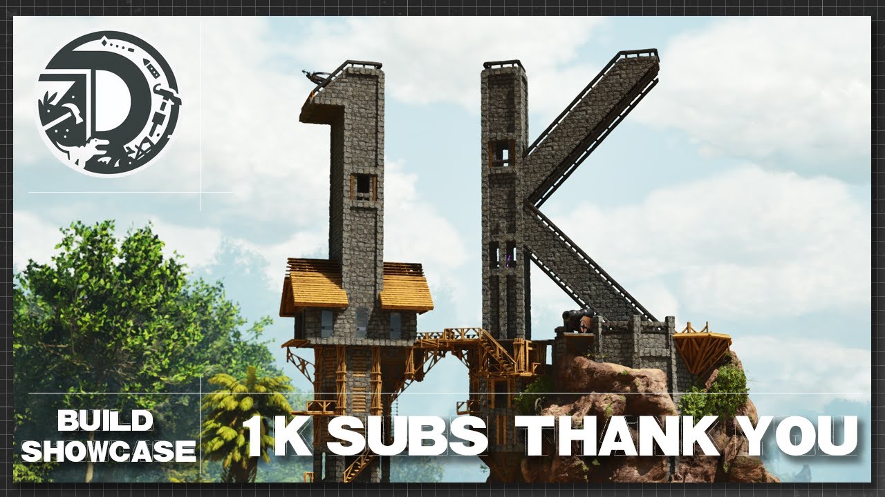 1K Subs | Thank you! | ARK: Survival Ascended | Build Showcase - YouTube