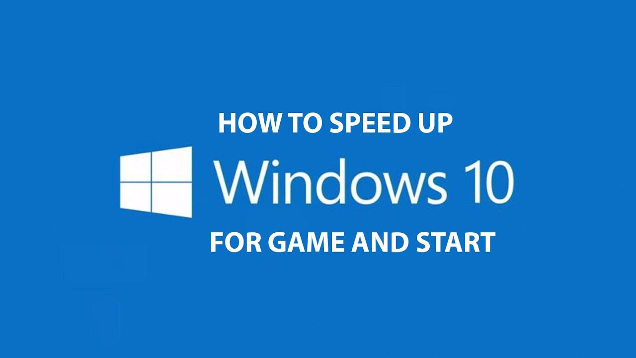 How to Speed up Computer PC Laptop Windows 10 Tips For Faster Gaming ...