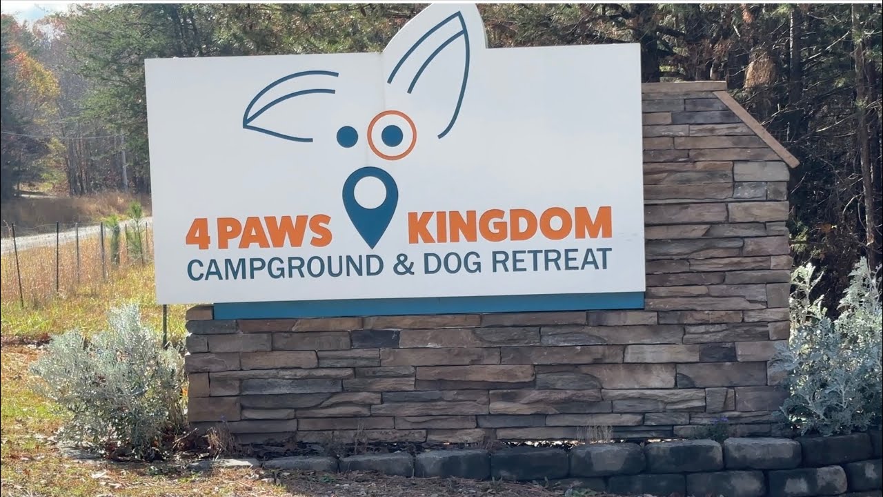 4 Paws Kingdom Campground & Dog Retrear, Rutherford, NC - YouTube