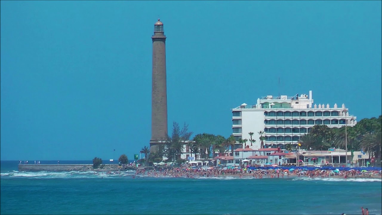 MASPALOMAS Strand-Dünen-Faro & Promenade Info Video HD - YouTube