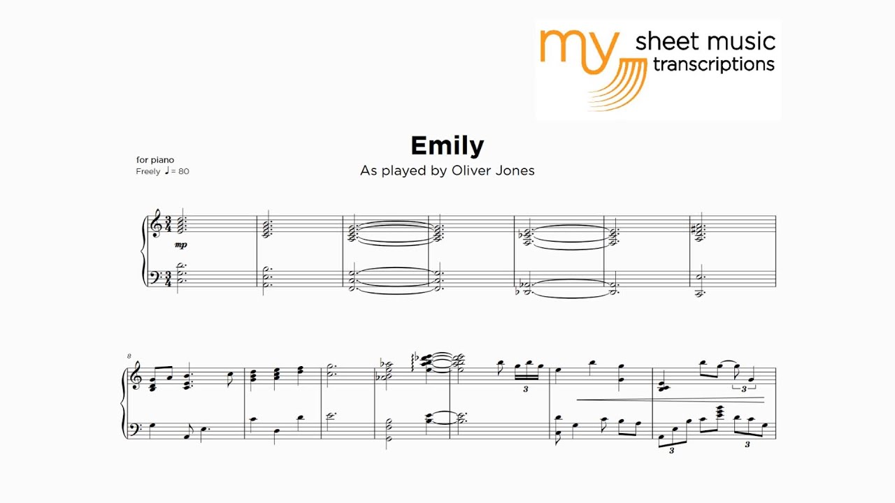 Oliver Jones - Emily (Jazz Transcription) - YouTube