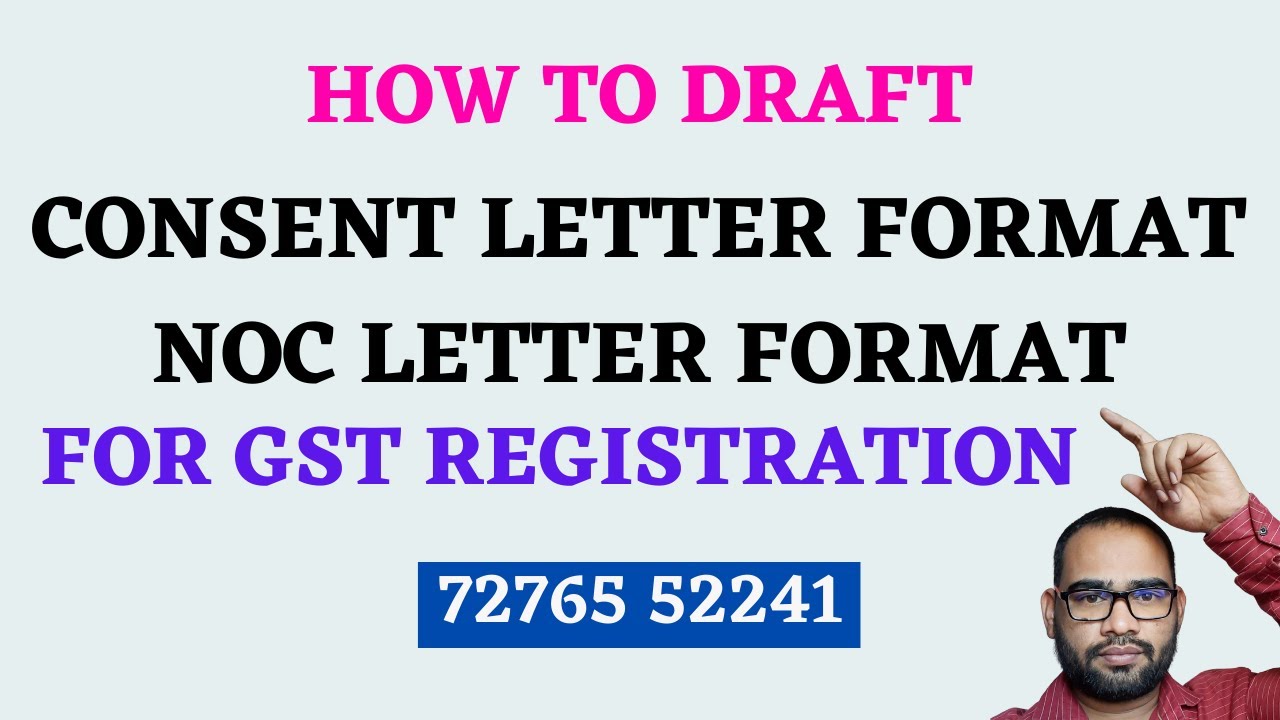 Consent Letter For GST Registration NOC FORMAT For GST Registration consent-letter-for-gst-registration-noc-format-for-gst-registration