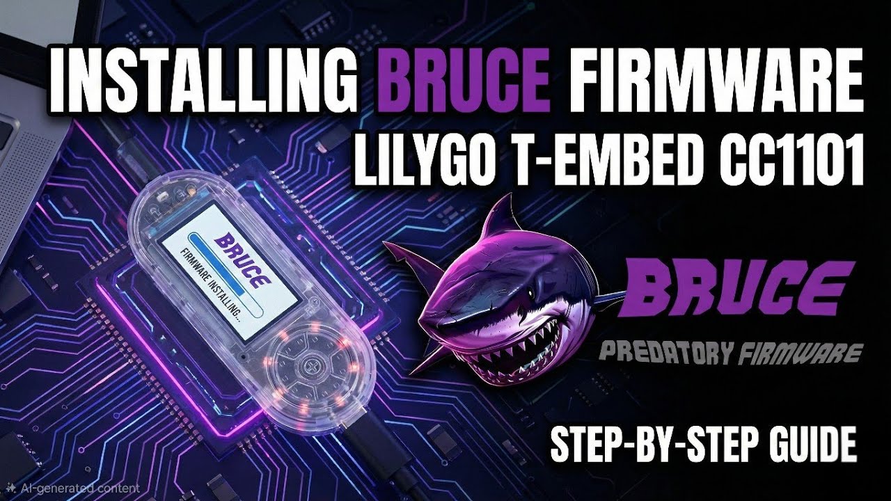 Turn Your T-Embed into a BEAST! 🦈 | Installing Bruce Firmware on LilyGo ...