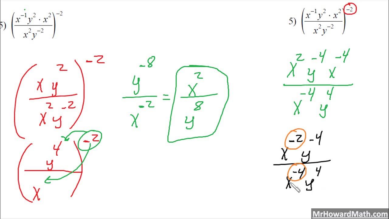 Combining Exponent Rules (Mixed Practice Exponent Rules) - YouTube