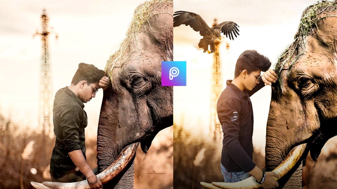Picsart Elephant HD manipulation | photo editing | chirag editings ...