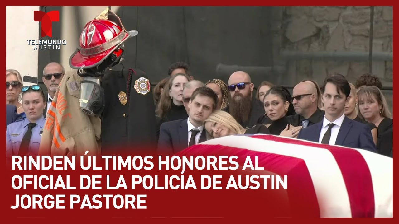 Rinden últimos honores al oficial de la Policía de Austin Jorge Pastore ...