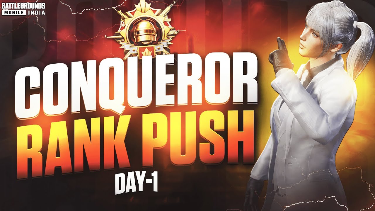 DAY - 1 CONQUEROR RANK PUSH | SOLO CONQUEROR RANK PUSH | NISU PLAYS ...
