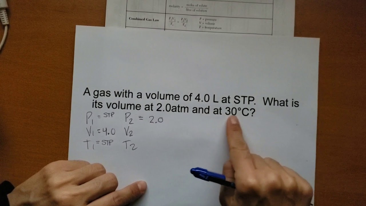 17 Combined Gas Law - YouTube