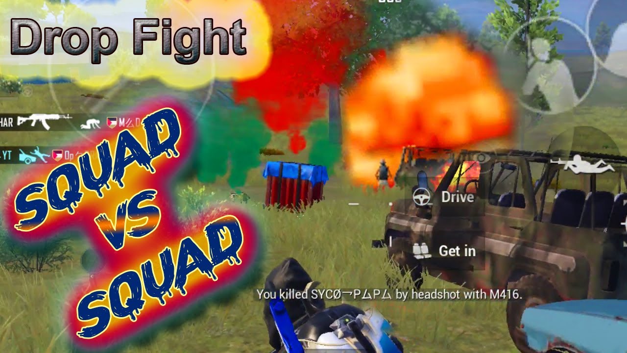Sqaud VS Sqaud Attack At Drop |Zabardast Fight| |Pubg Mobile| - YouTube