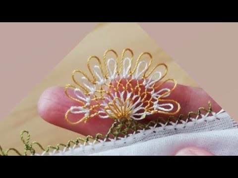 Gösterişli iğne oyası modeli//Flashy needle lace model