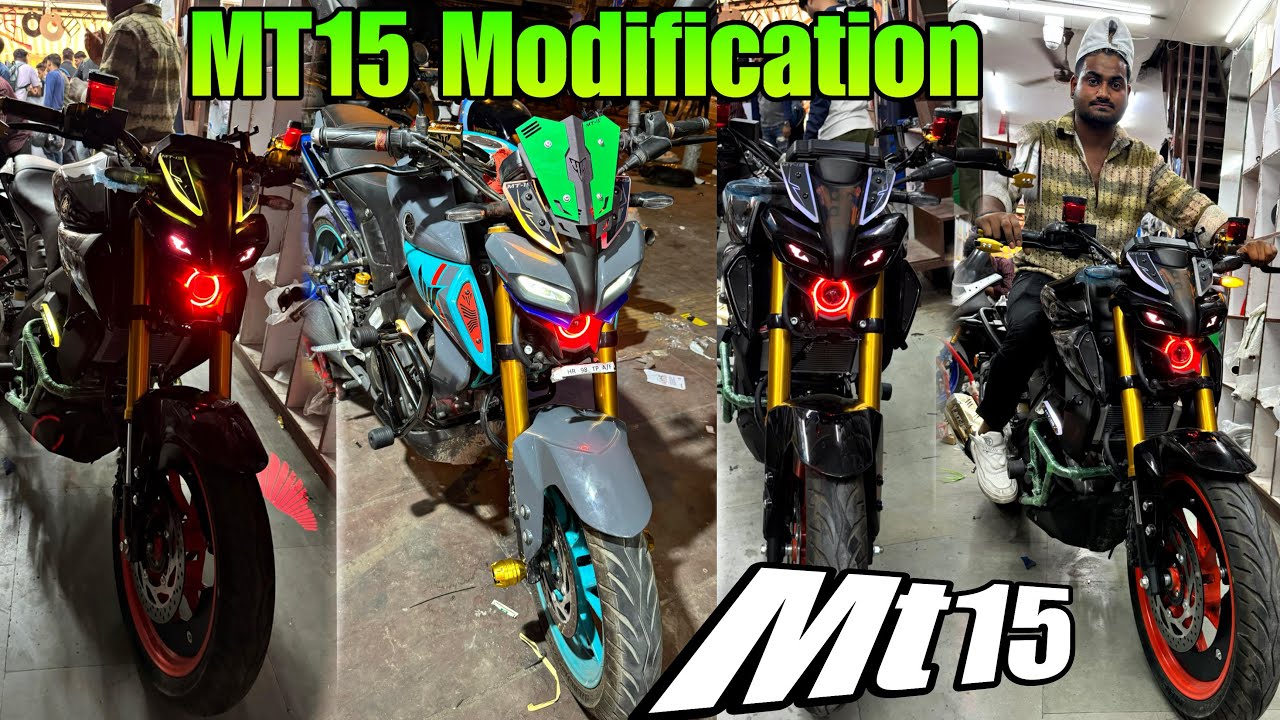 mt 15 modified | Black Mt15 Modified | Mt15 Whings Light 💡 #skdbikeworld - YouTube