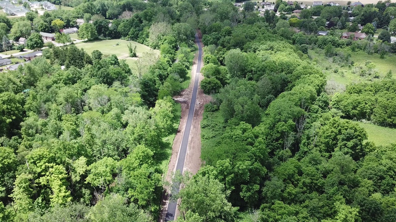 Bike Path Aerial - YouTube