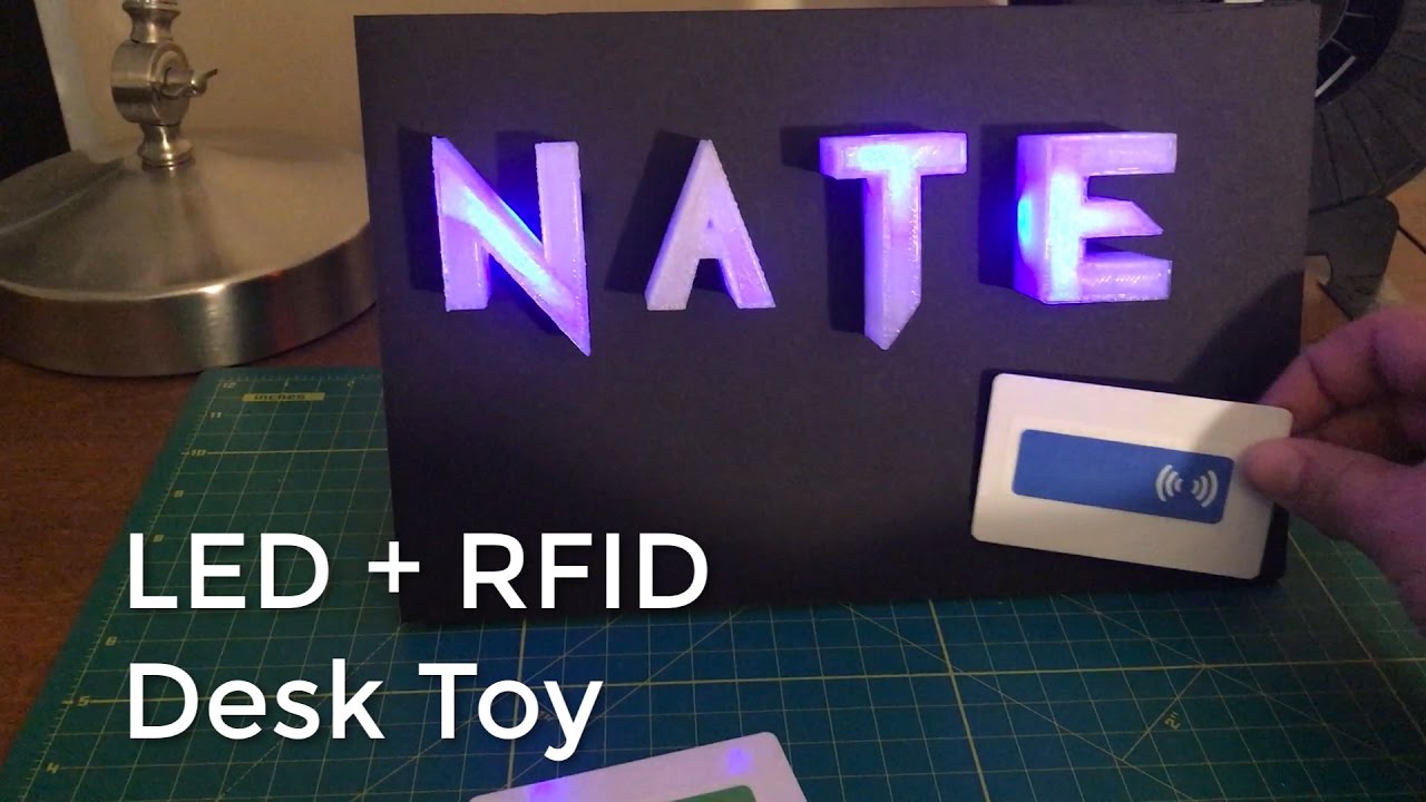 LED + RFID Desk Toy - YouTube