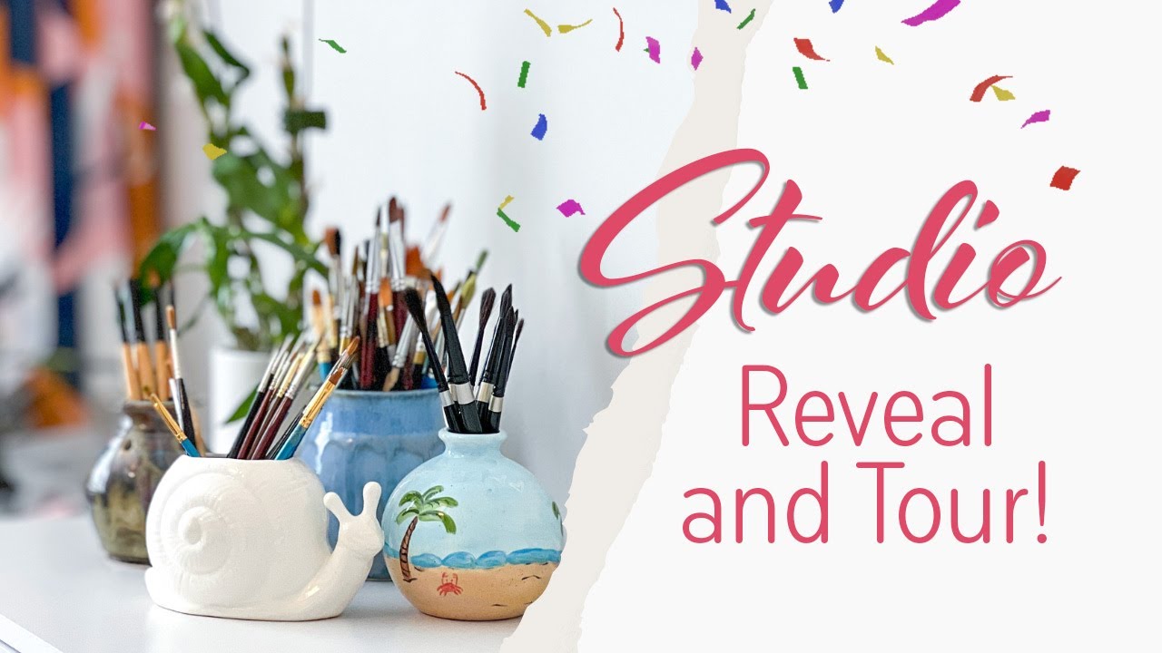 Tour my NEW AND IMPROVED ART STUDIO and see how I downsized two large ...