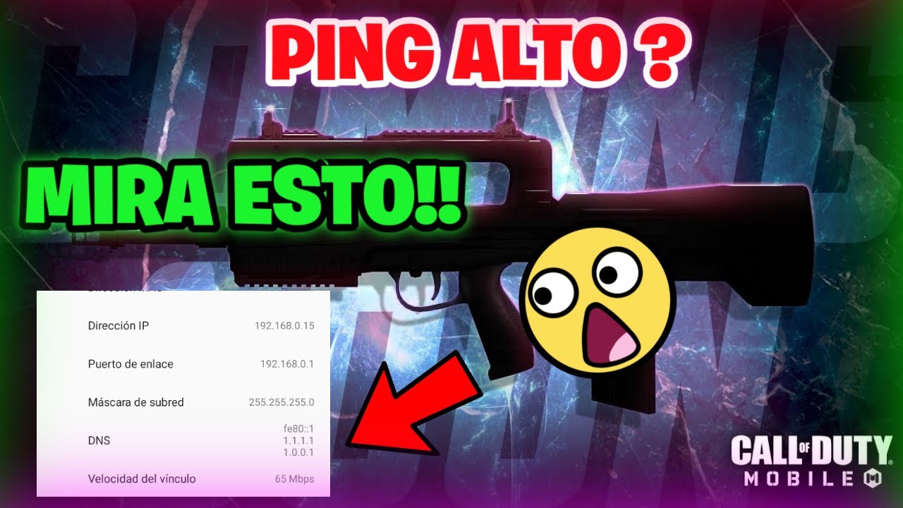 Como BAJAR el PING DE COD MOBILE Rápido y Fácil Con esta CONFIGURACIÓN ...