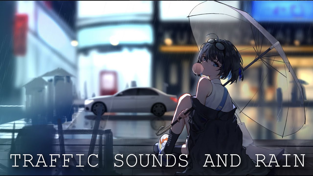 The Sound of Rain and Cars / The Sound of the City Traffic / Beeps and ...