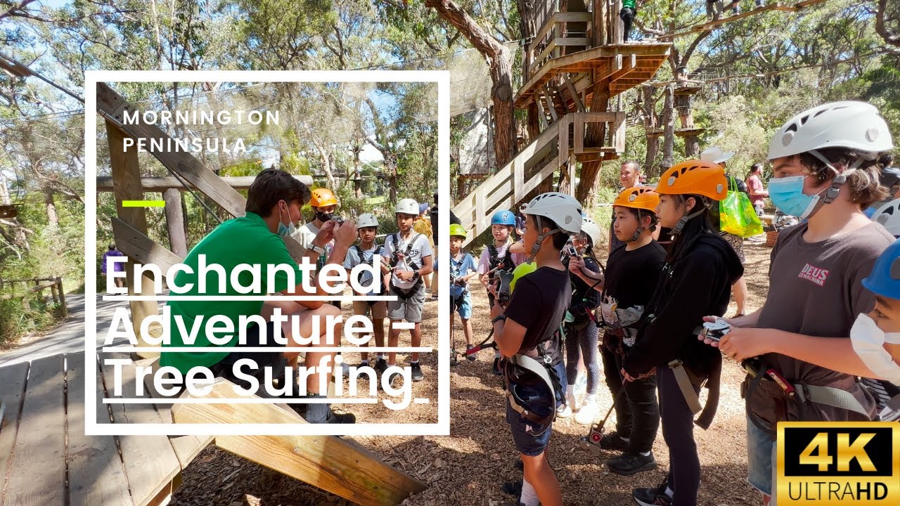 Enchanted Adventure - Tree Surfing - Gardens - Tube Slides Melbourne 4K ...