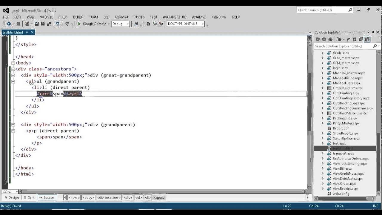 how to returns all ancestors of span elements in jquery? - YouTube