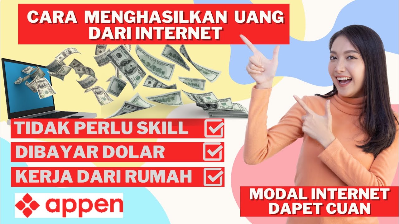 Update 2023 Cara Menghasilkan Uang Dari Internet Modal Internet