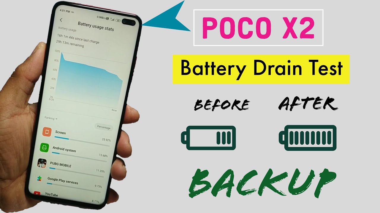 Poco X2 battery Drain issues | Battery Performance & Backup Test ...