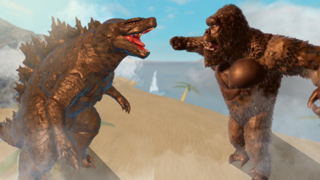 Kong vs Godzilla - Lutas de kaiju universe roblox! - YouTube