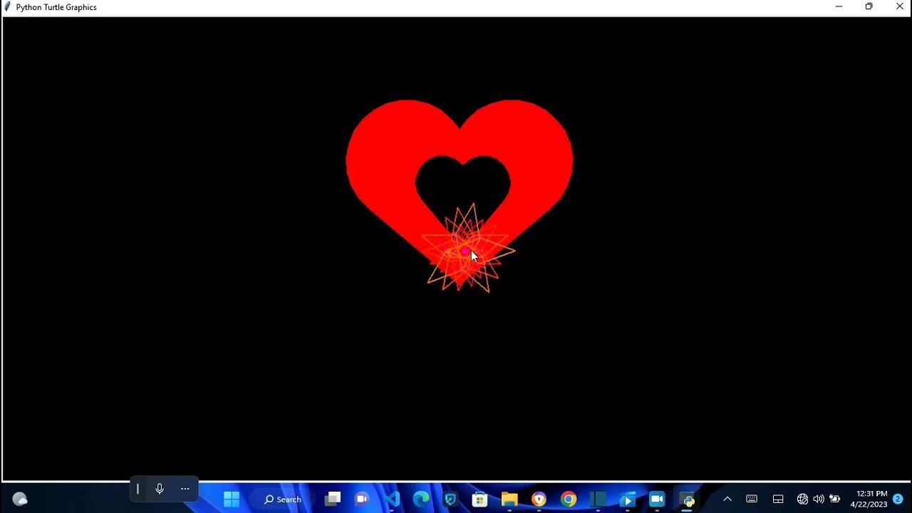 Sweet Heart with Python Turtle - YouTube