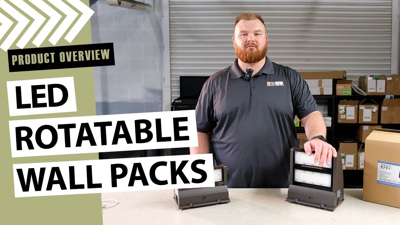 WareLight LED Rotatable Wall Pack - Product Overview - YouTube