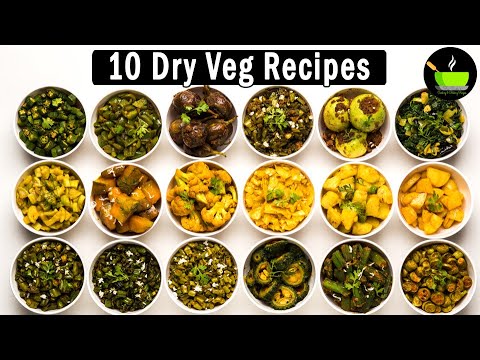 10 Quick & Easy Dry Sabzi Recipes | Poriyal Recipes | Indian Sukhi ...
